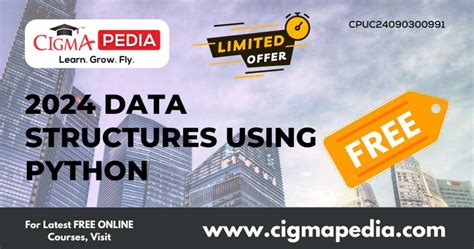 2024 Data Structures Using Python Free Udemy Course CIGMA Pedia