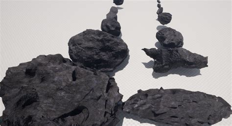 Detailed Astroids Highpoly Set In Props Ue Marketplace