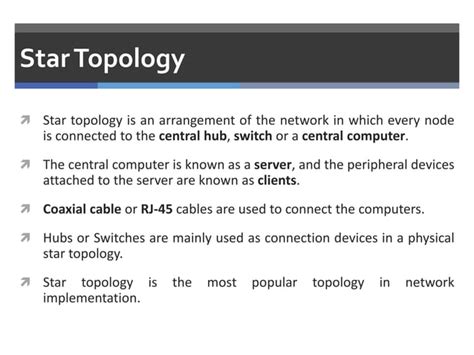 Network Topologies In Computer Networking Ppt Free Download