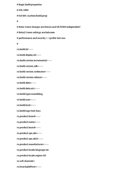All Android Build Prop Pdf Computer Networking Operating System