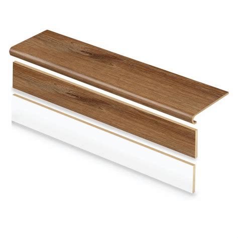 Reviews For Cap A Tread Burnt Oak 47 In L X 12 15 In W X 1 69 In T Vinyl Stair Tread And