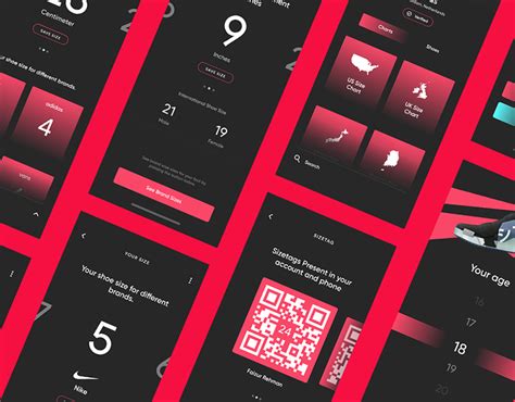 Shoe Size Scanner App UI UX Project Images Behance