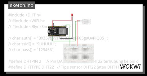Sensor Suhu Wokwi Esp32 Stm32 Arduino Simulator
