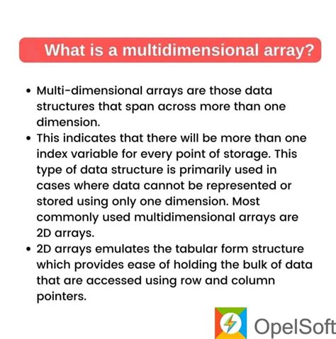 Opelsoft On Linkedin Multidimensionalarrays Datavisualization Complexdatastructures