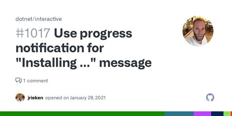 Use Progress Notification For Installing Message · Issue 1017
