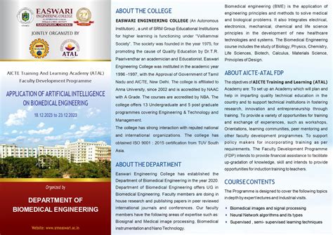 Applications Of Artificial Intelligence In Biomedical Engineering Srm Easwari Engineering College