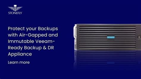 Stoneflys Veeam Backup And Dr Appliance Jim West Posted On The Topic Linkedin