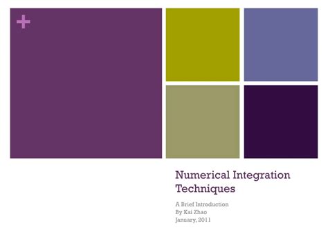 ppt numerical integration techniques powerpoint presentation free