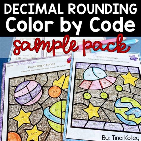 Rounding Decimals Color By Code Teach With Tina