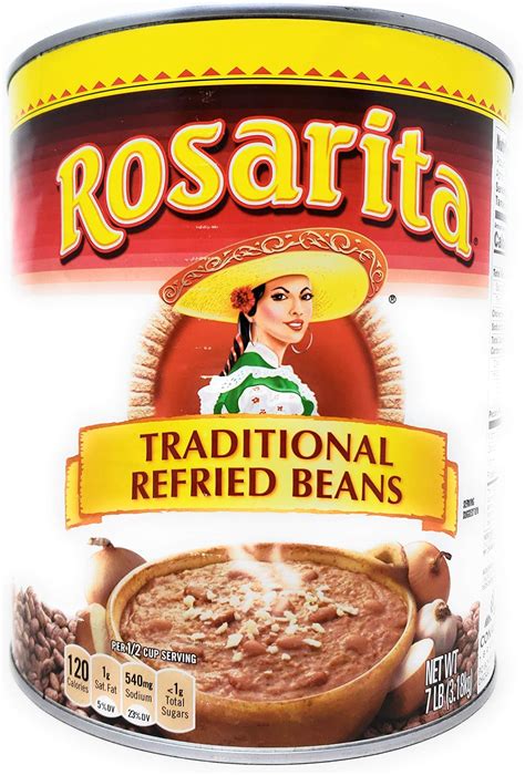 Rosarita Traditional Refried Beans 7lb Grocery And Gourmet Food