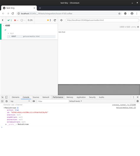 GetUserMedia With Microphone Fails Issue Cypress Io Cypress GitHub