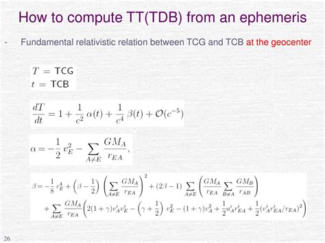 Ppt Relativistic Time Scales And Relativistic Time Synchronization