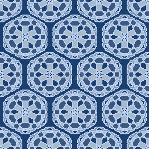 Seamless Vector Pattern With Oriental Geometric Ornament Stock Vector Illustration Of Aztec