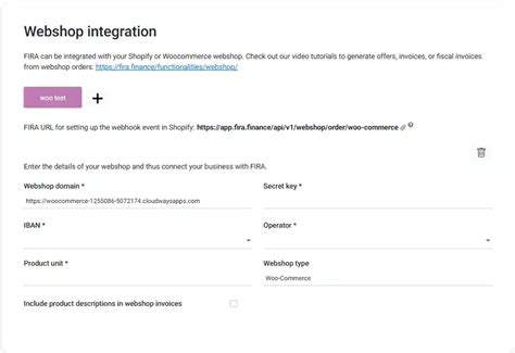 Woocommerce Fira Integration Automatic Invoice Generation