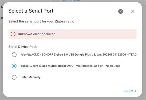Zha Repeated Connectionrefused Error Silabs Multiprotocol · Issue