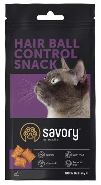 Лакомство-подушечки для выведения шерсти из желудка у кошек Savory ...
