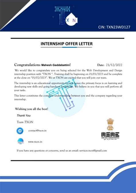 Mahesh Gaddabattini On Linkedin Txon Intership Intershipopportunity Interships