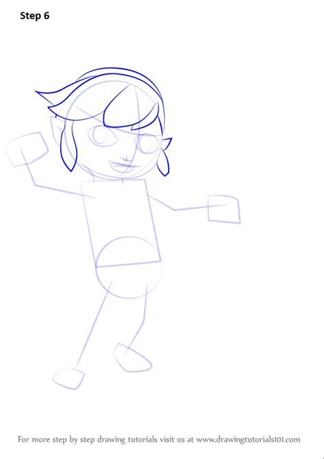 How To Draw Toon Link From Super Smash Bros Super Smash Bros Step By Step