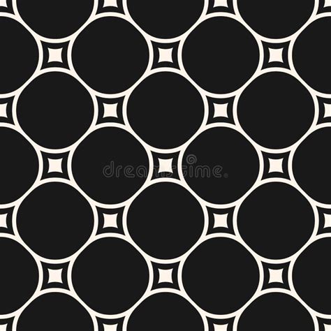 Vector Monochrome Seamless Pattern Circular Lattice Mesh Thin Stock Vector Illustration Of
