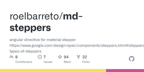 Github Roelbarretomd Steppers Angular Directive For Material