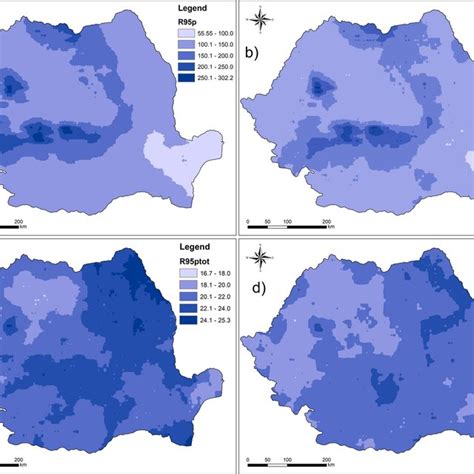 Spatial Distribution Of Indices Calculated Based On Fixed Thresholds Download Scientific Diagram