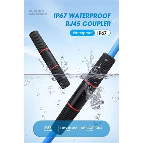 Waterproof Rj45 Coupler Shielded Female To Female Ethernet Coupler Ip68 Ethernet Outdoor Lan