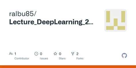 GitHub Ralbu Lecture DeepLearning