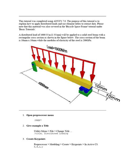 Tp 19 Distributed Loading Pdf Beam Structure Graphical User