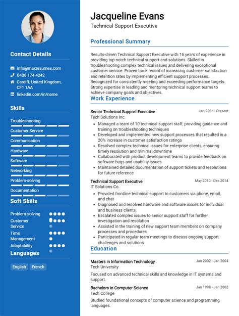 7 Best Technical Support Executive Resume Examples For 2026