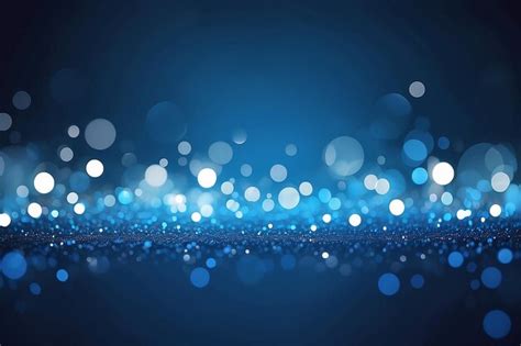 Premium Photo Abstract Blue Bokeh Background