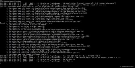 【idea】记一次idea启动失败 cannot connect to already csdn博客