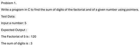 solved problem 1 c program