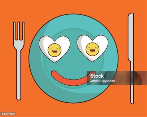 조식 디자인입니다 귀여운 달걀 아이콘입니다 벡터 그래픽 건강한 생활방식에 대한 스톡 벡터 아트 및 기타 이미지 건강한 생활방식 건강한 식생활 고급 Istock