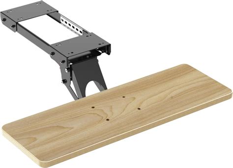 Extendable Under Desk Keyboard Drawer Swivel Tilting Keyboard Tray