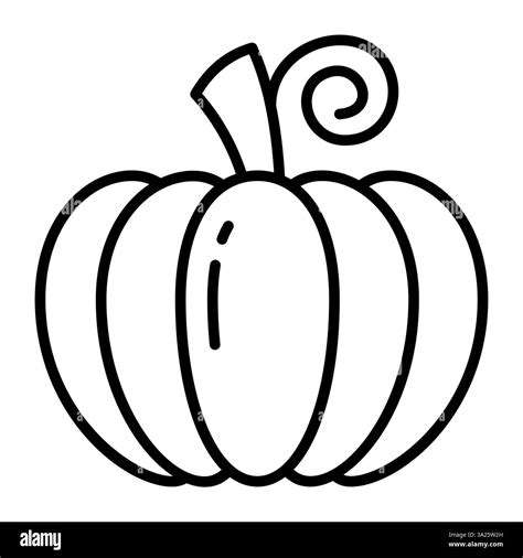 Pumpkin Food Autumn Icon In Modern Style For Website Mobile Logo App Ui Design Simple Vector