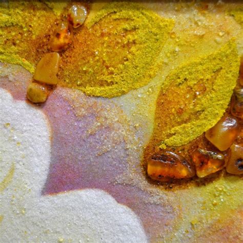 Картина з бурштину Квітуча гілка 20x30 купити в інтернет магазині Exklusi