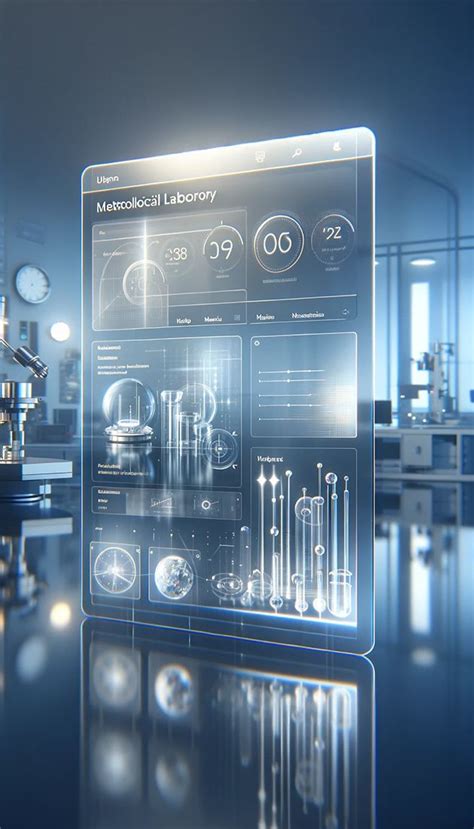 Futuristic Metrology Lab Interface