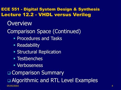 PPT ECE 551 Digital System Design Synthesis PowerPoint Presentation ID 5580293