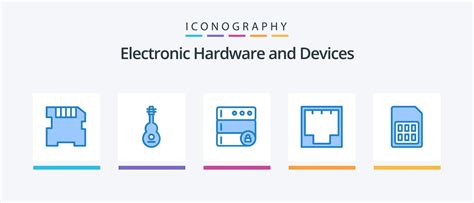 devices blue 5 icon pack including mobile port database network