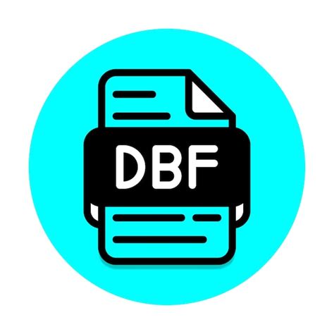 Premium Vector Dbf Document File Type Icon Files And Extension Format