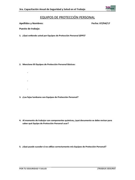 Evaluación Epp 2 Pdf