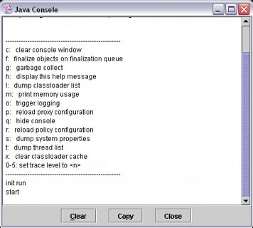 The Applet Class Lifecycle