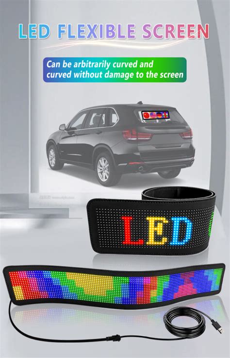 276x90mm Smart App Control Flexible Led Screen Scrolling Message Pattern Graffiti Text Led