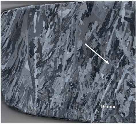 Columnar Grain Structure Of The Longitudinal Section Of The Mg Si Download Scientific Diagram