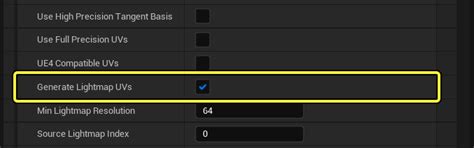 Generating Lightmap Uvs In Unreal Engine Unreal Engine 54