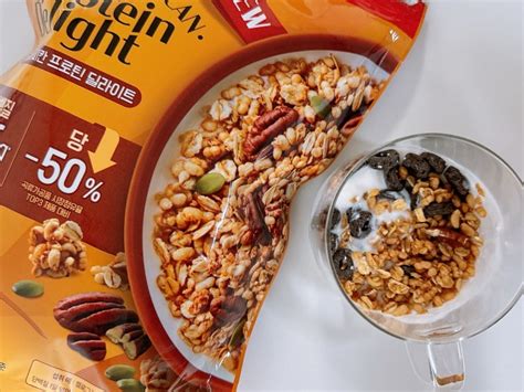 켈로그 카라멜 And 피칸 프로틴 딜라이트 그래놀라 건강한 다이어트 저당 식단 관리 추천 네이버 블로그