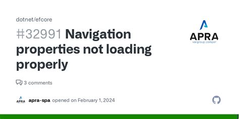 Navigation Properties Not Loading Properly · Issue 32991 · Dotnet Efcore · Github