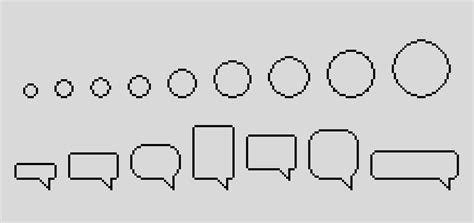 Set Of Pixel Speech Bubbles 1223280 Vector Art At Vecteezy