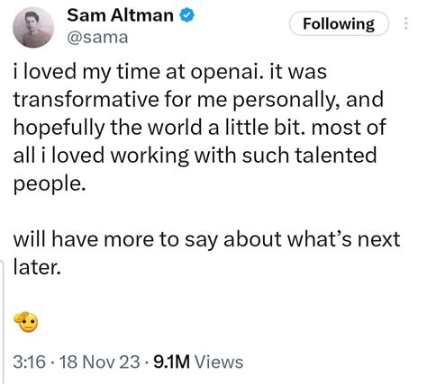 Abhisek Rath On Linkedin Altman Leaving Openai Is Like A Plot Twist In