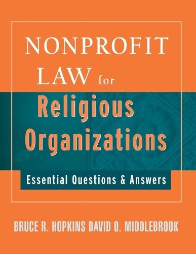 Книга «nonprofit Law For Religious Organizations Essential Questions And Answers Брюс Р